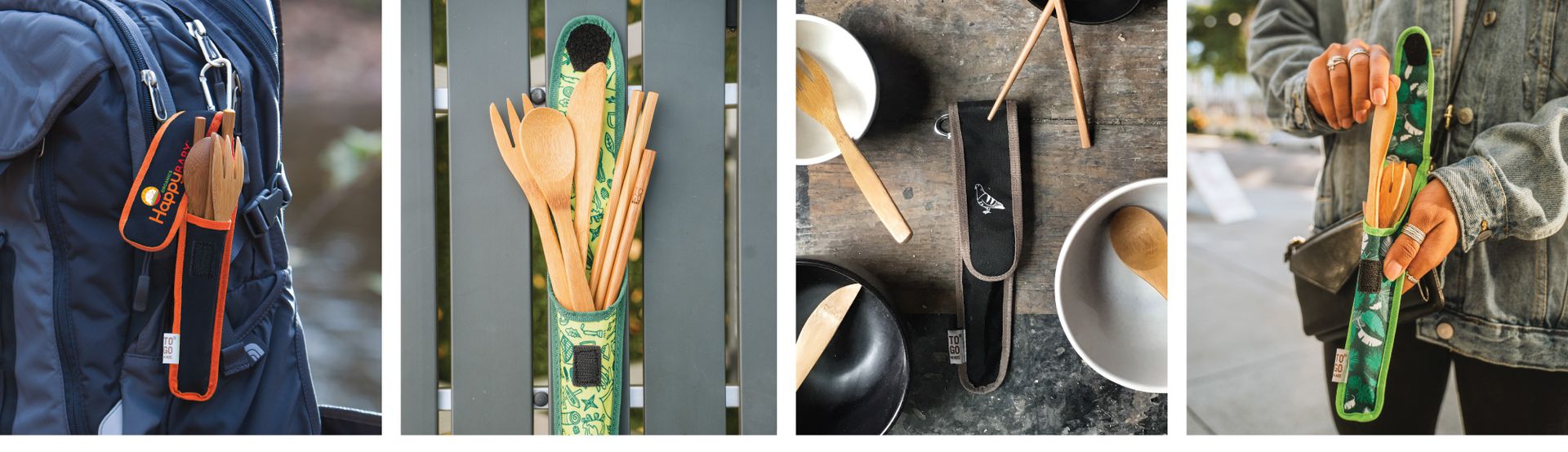 Custom To-Go Ware Bamboo Utensil Set